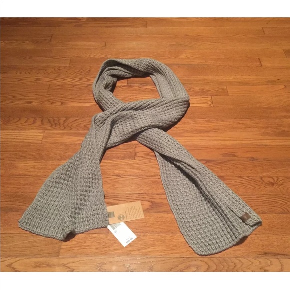Timberland | Accessories | Timberland Womens Waffle Stitch Gray Scarf ...